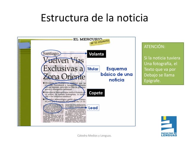 Estructura de la noticia | PPT