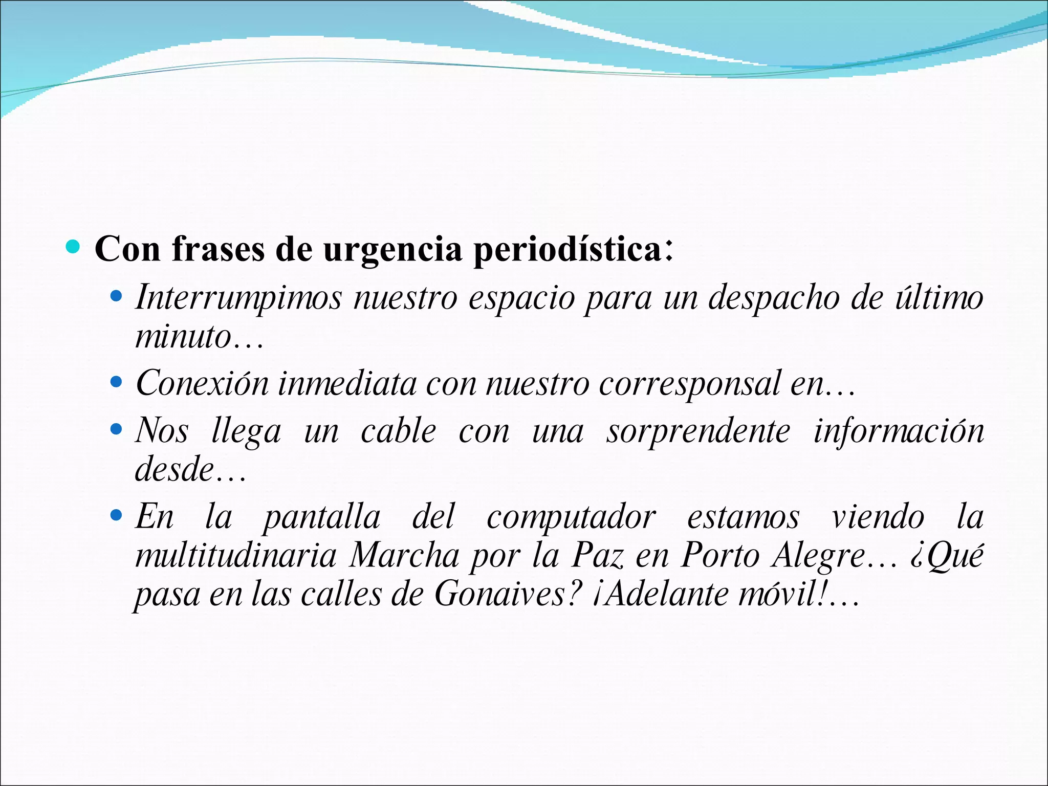 Estructura De La Noticia Radial | PPT
