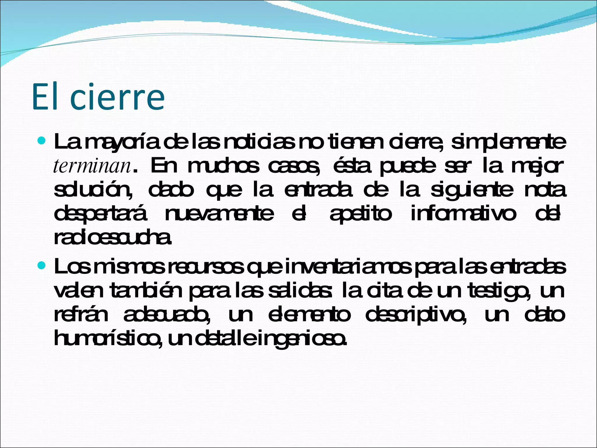 Estructura De La Noticia Radial | PPT
