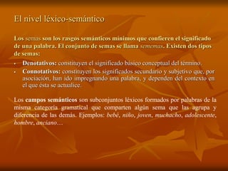 Estructura de la palabra. fonemas y palabras | PPSX