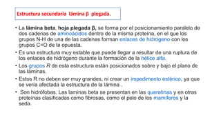 ESTRUCTURA DE LA PROTEINAS.pptx original | PPTX