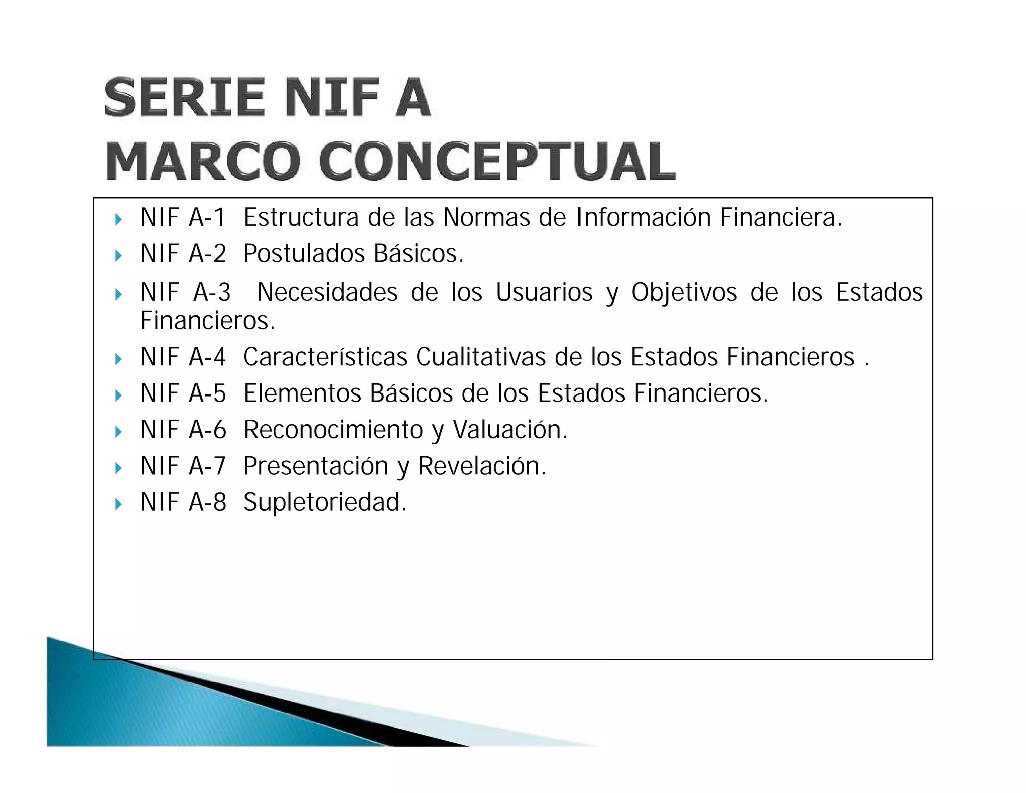 Estructura de las nif | PDF