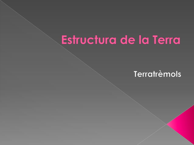 Estructura de la terra | PPTX
