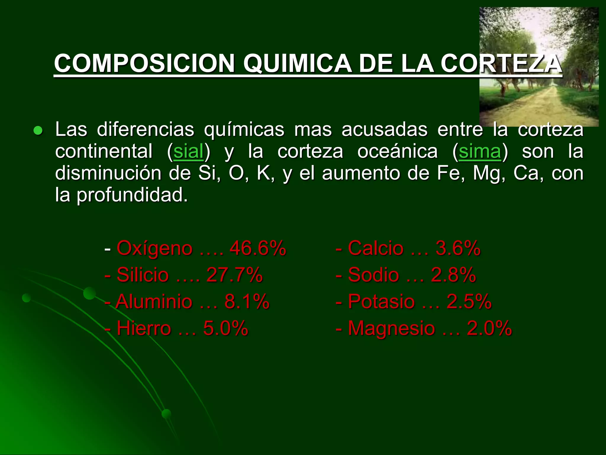Estructura de la tierra .la corteza | PPT