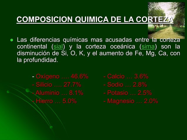 Estructura de la tierra .la corteza | PPT