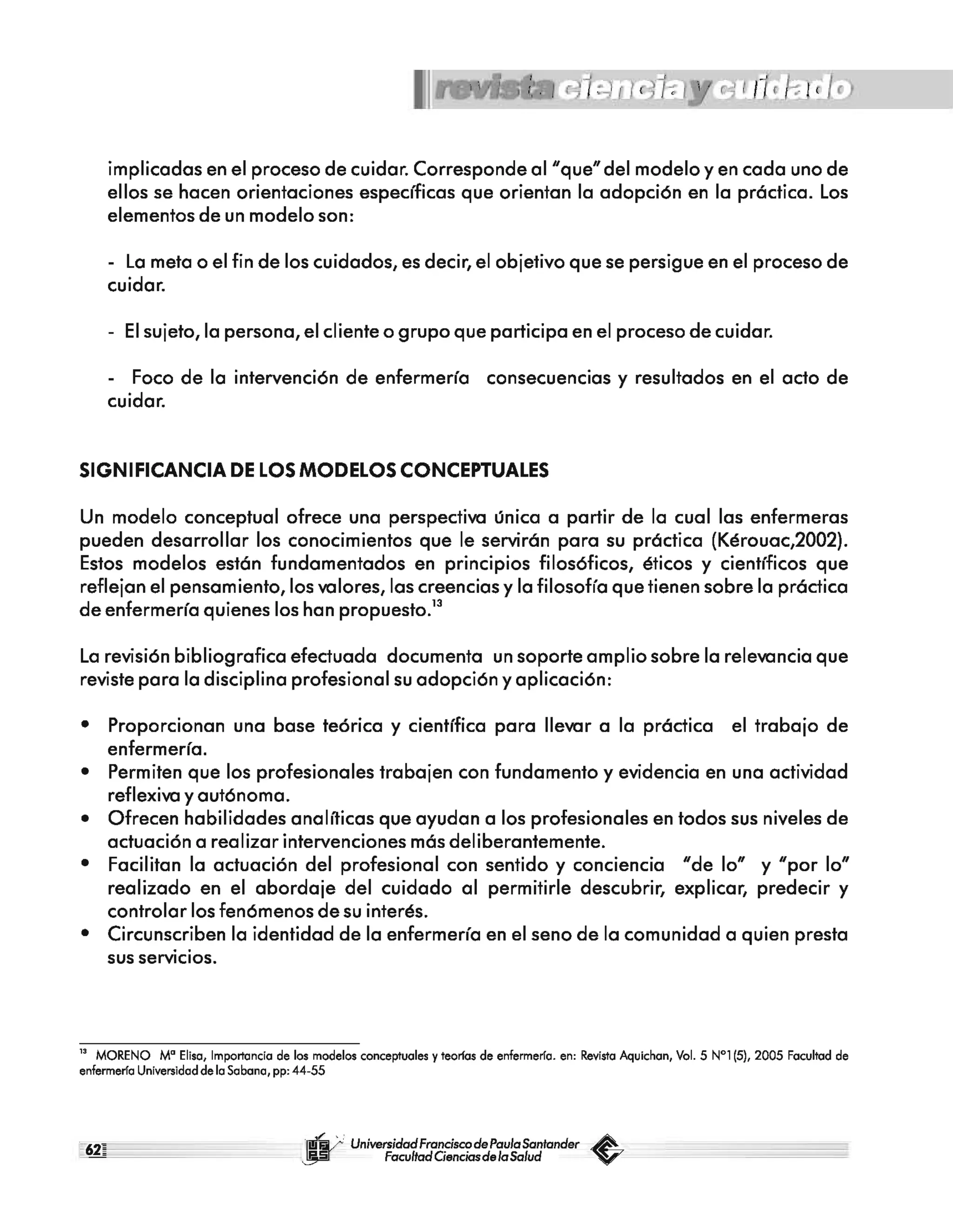 Estructura Del Conocimiento Contemporáneo De Enfermería Pdf