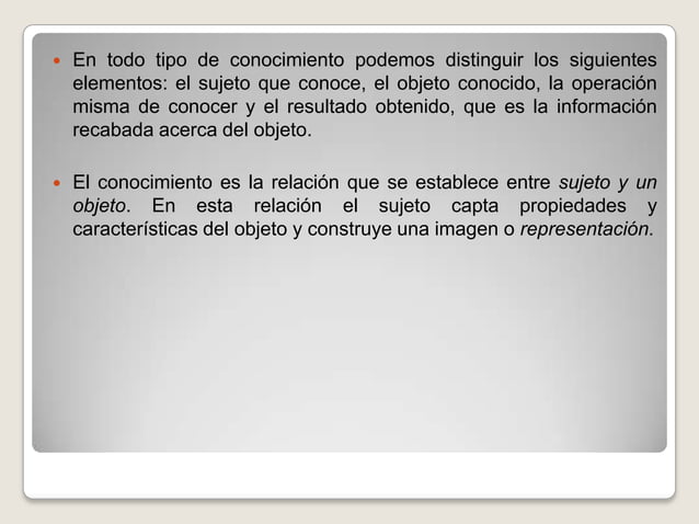 Estructura del conocimiento, elementos basicos del conocimiento | PPTX ...