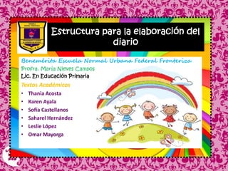 Estructura del diario | PPTX
