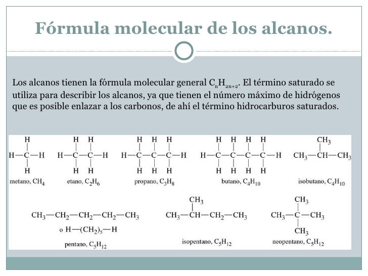 Estructura De Los Alcanos
