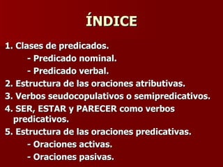 Estructura Del Predicado | PPT