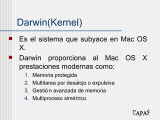 Estructura+del+sistema+mac+os+x | PPT