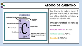 Estructura del átomo de carbono | PPTX