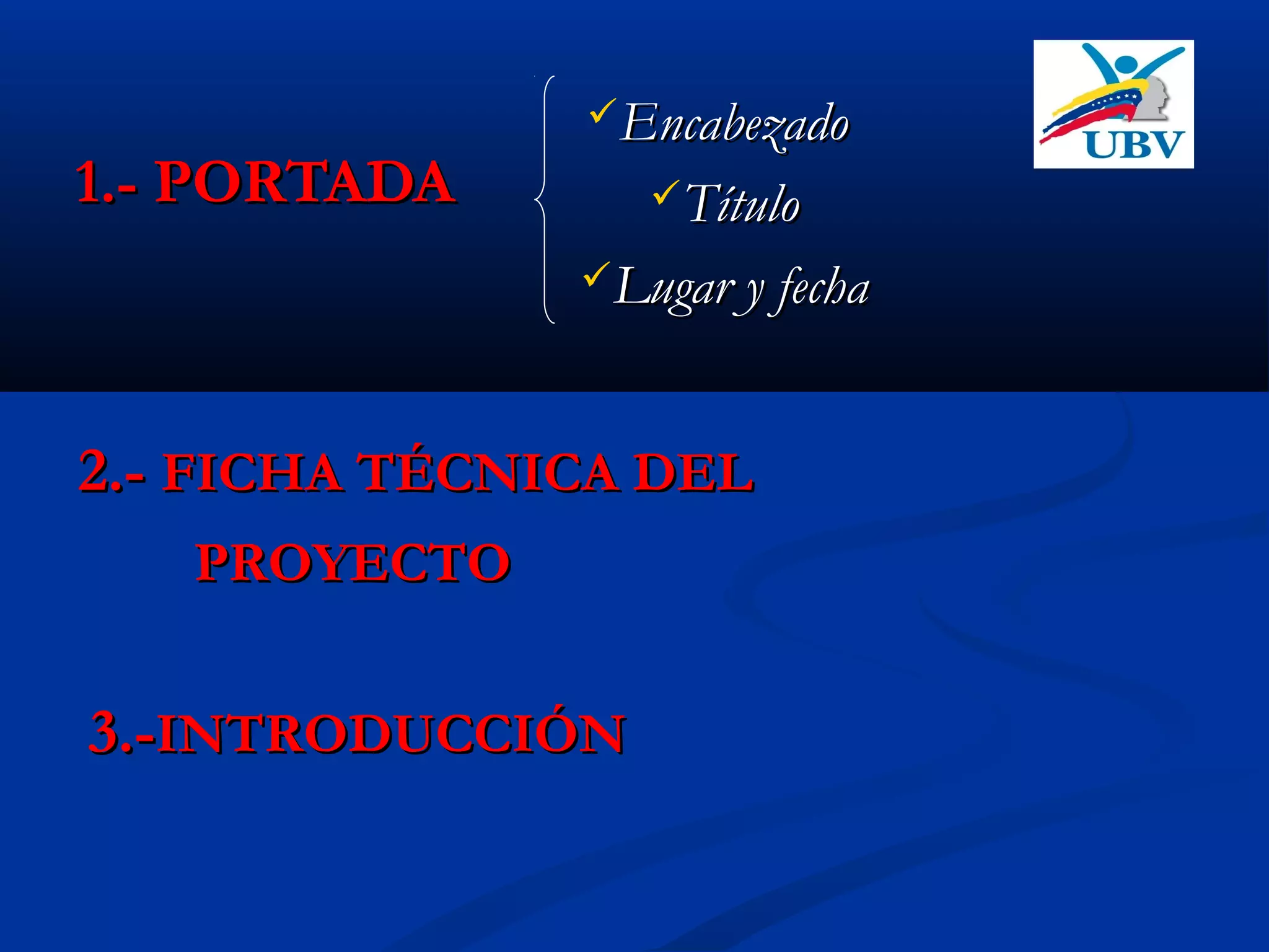 Estructura del Trabajo Especial de Grado UBV - EJ | PPT