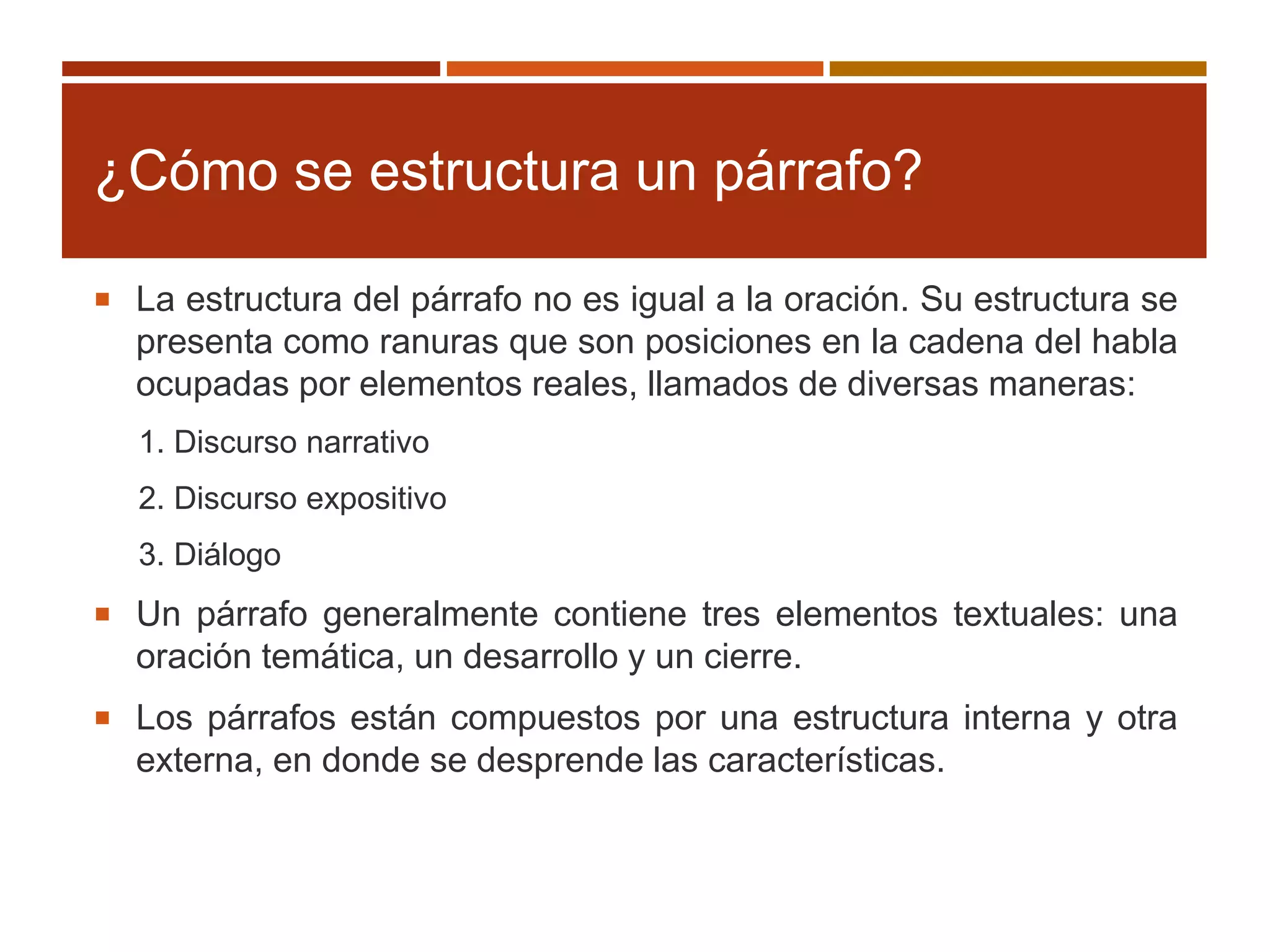 Estructura de Párrafos | PPTX