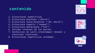 estructura for ingeniería en sistema programacion | PPTX