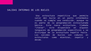 estructura for ingeniería en sistema programacion | PPTX