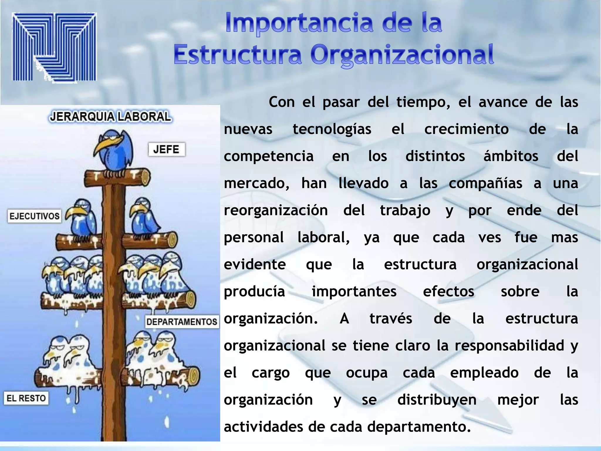 Estructura organizacional. | PPTX