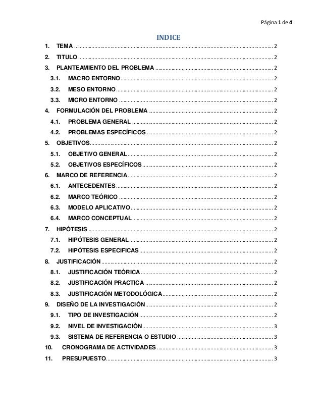 Estructura plan de tesis