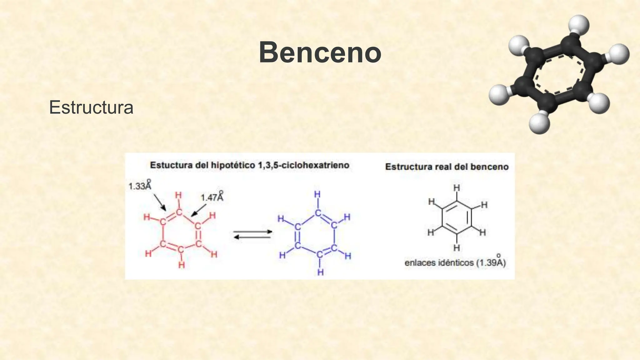 Estructura Propiedades Usos Y Reacciones Del Benceno Pptx