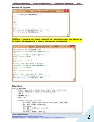 Estructura Repetitiva MIENTRAS (While) con PSeInt | PDF