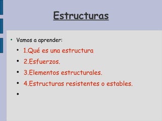 Estructuras | PPT