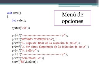 Estructuras en C | PPTX
