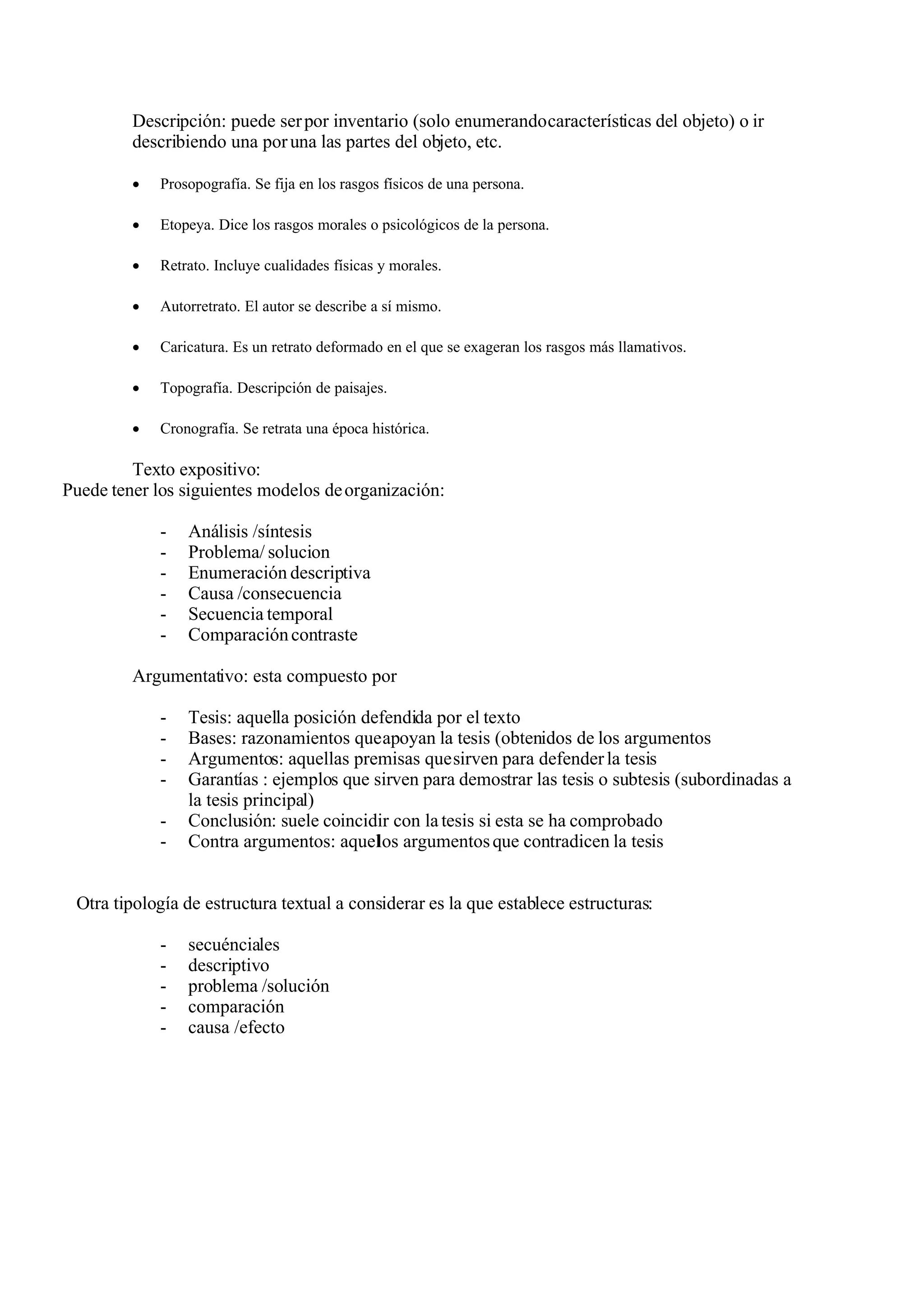 Estructuras Textuales | PDF
