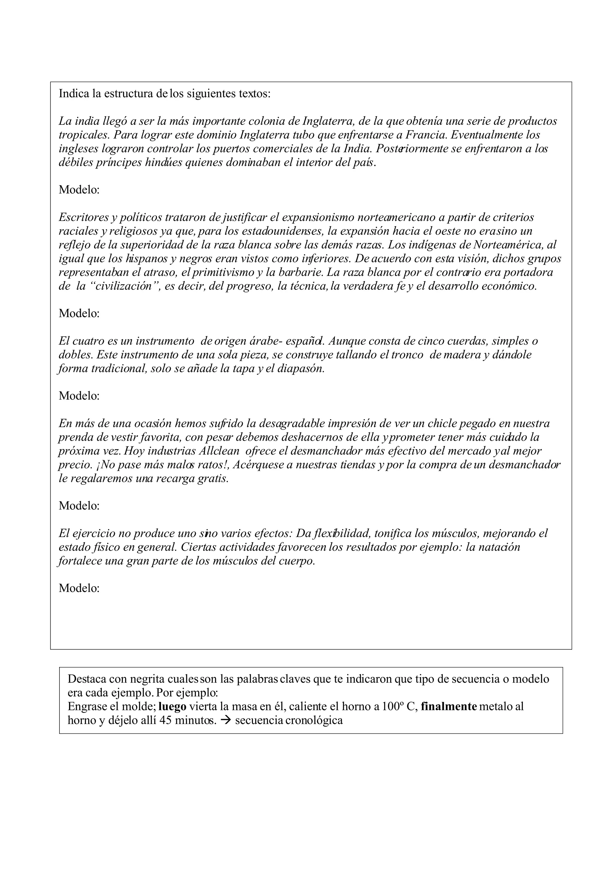 Estructuras Textuales | PDF