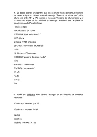 ESTRUCTURAS SELECTIVAS ANIDADAS | PDF