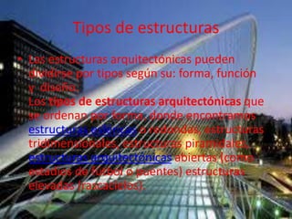 Estructuras arquitectónicas | PPTX
