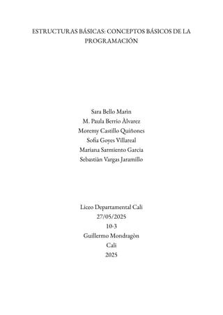 Estructuras Básicas Conceptos Básicos de Programación Taller.pdf