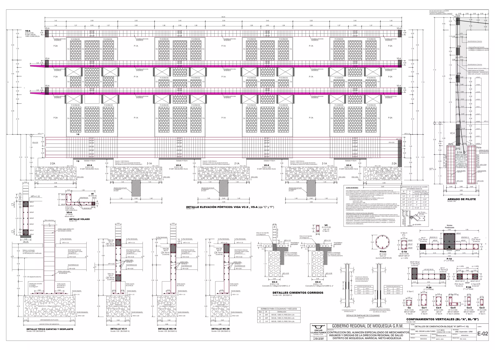 Estructuras bloque a, b y c, ok e-02 det cim a | PDF
