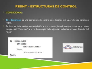 Estructuras condicionales | PPT
