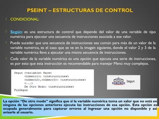 Estructuras condicionales | PPT