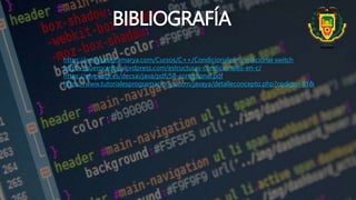 ESTRUCTURAS DE CONTROL: CONDICIONALES | PPTX
