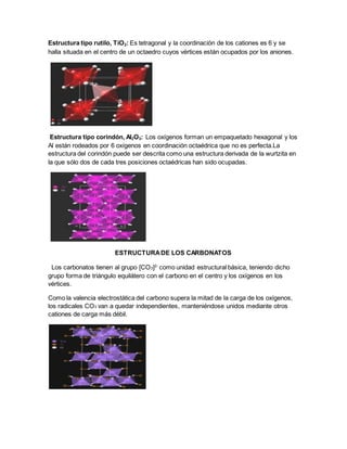 Estructuras cristalinas típicas | DOCX