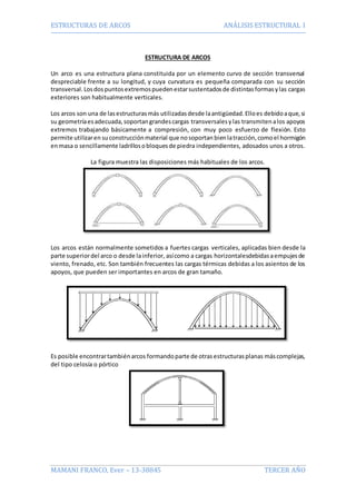 Estructuras de arco | DOCX
