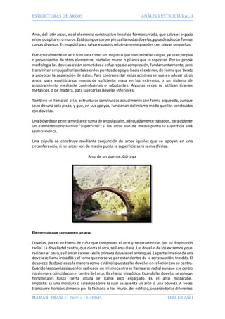 Estructuras de arco | DOCX