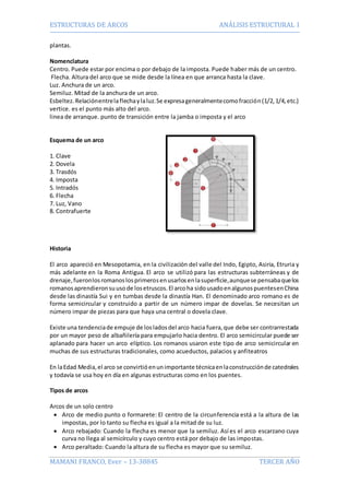 Estructuras de arco | DOCX