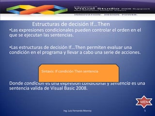 Estructuras De CondicióN Visual Net | PPT