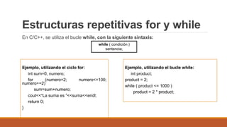 Estructuras de control | PPTX