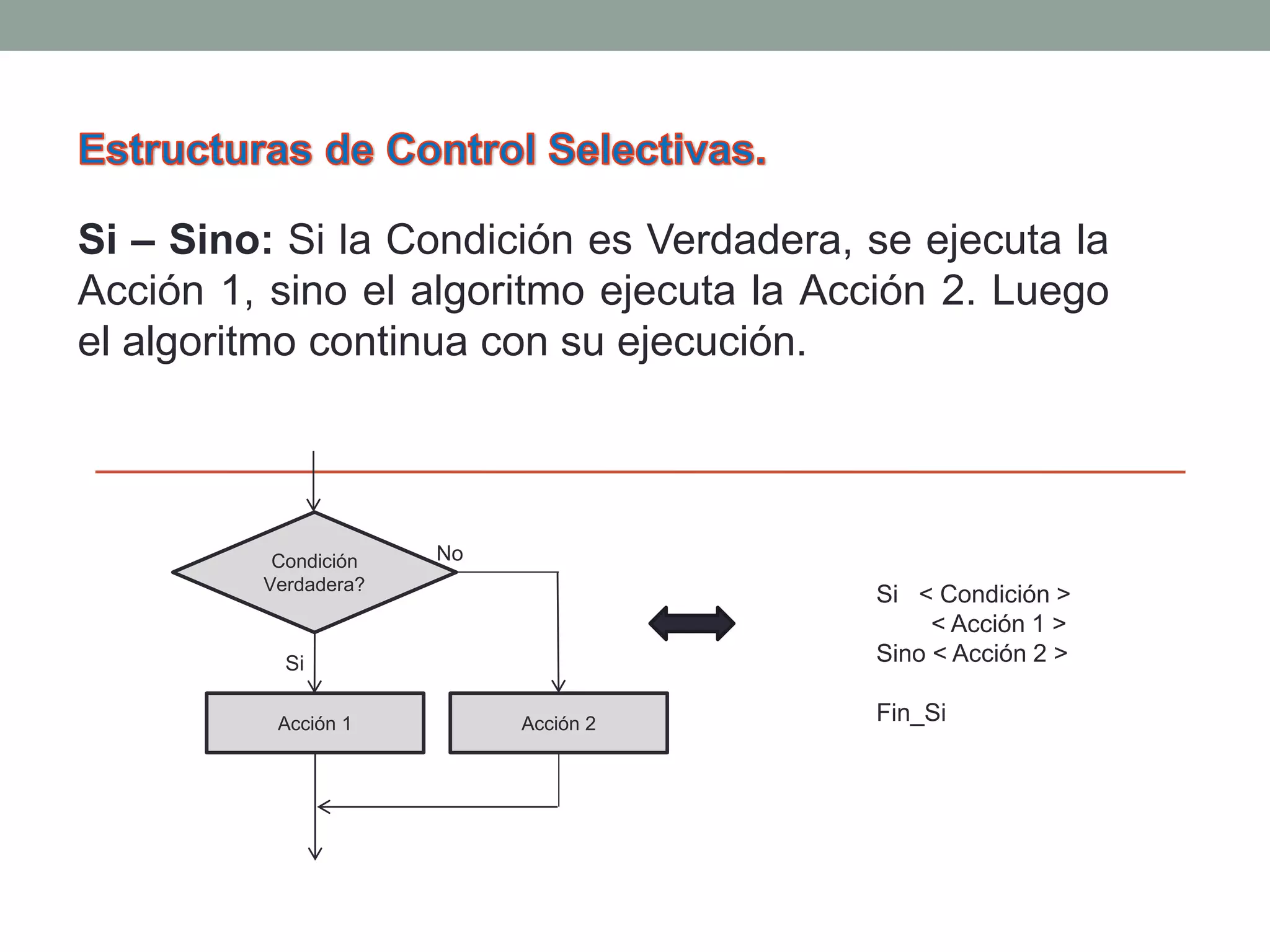 Estructuras de control | PPT