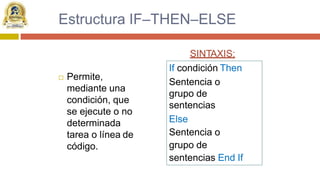 Estructuras de control | PPTX