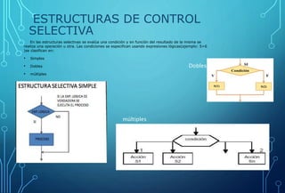 Estructuras de control de flujo | PPTX