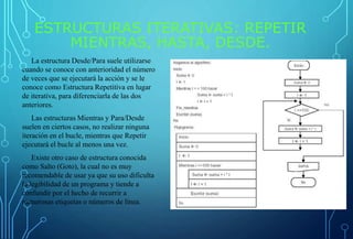 Estructuras de control de flujo | PPTX