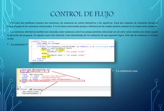 Estructuras de control de flujo | PPTX