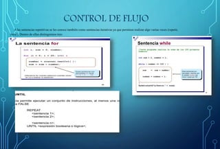 Estructuras de control de flujo | PPTX