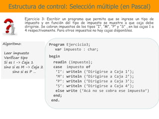 Estructuras de control | PPT
