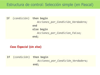 Estructuras de control | PPT