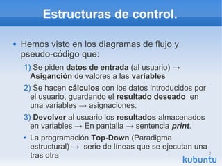 Estructuras de control. Secuencial, condicional y repetitivas..pdf